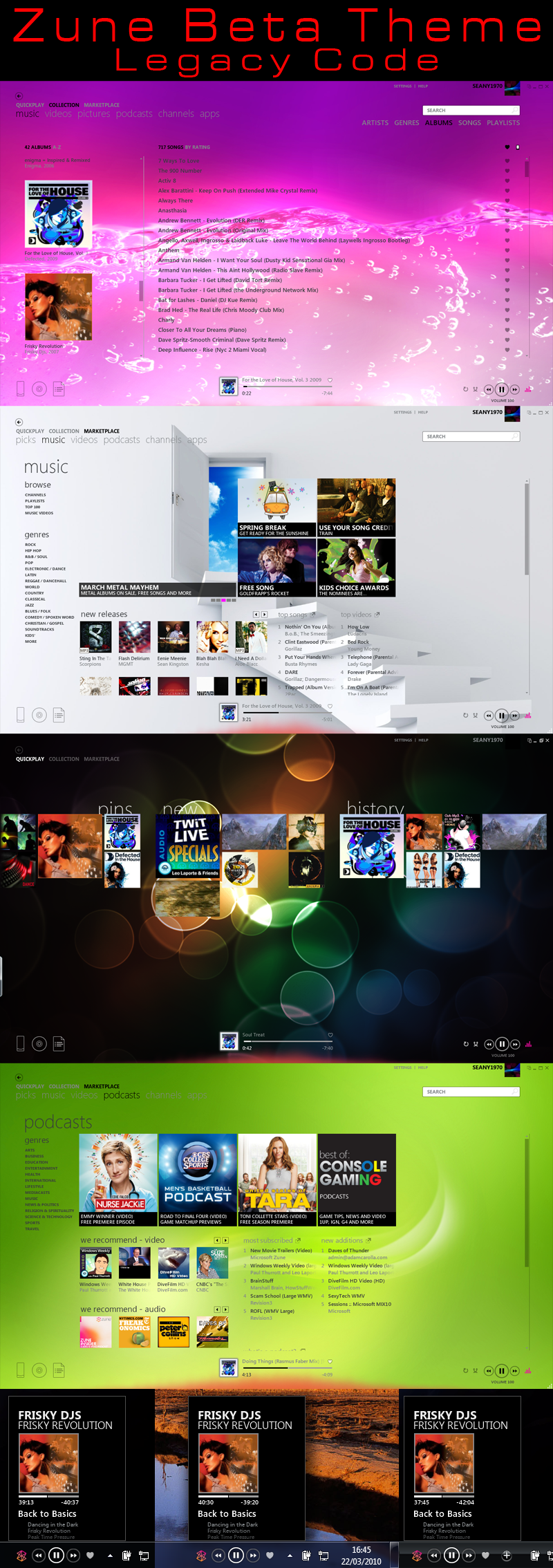 Zune 4.2 player Theme BETA by Legacy-Code on DeviantArt