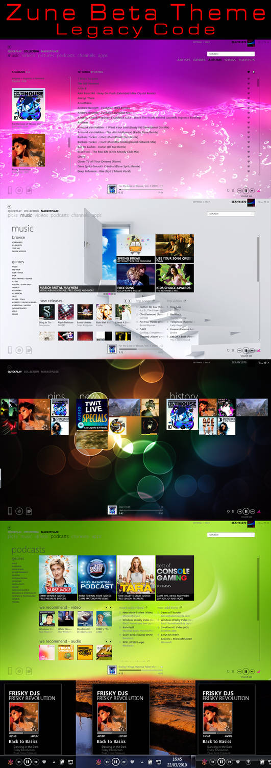 Zune 4.2 player Theme BETA by Legacy-Code on DeviantArt