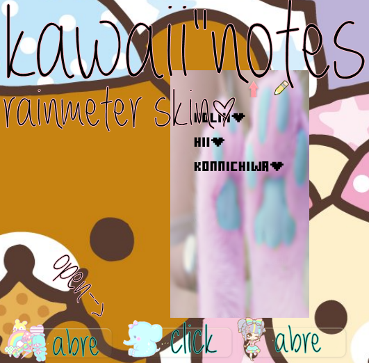 RAINMETER SKIN-Notes Kawaii by SkinsRainmeter on DeviantArt