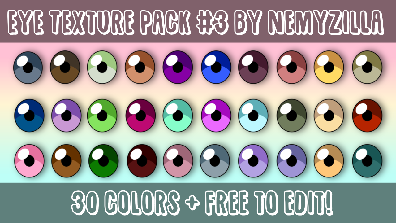 [MMD] Eye Texture Pack #3 by NemyZilla on DeviantArt