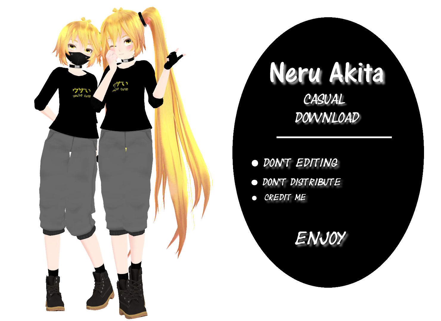 .: MMD :. Neru Casual - Download by Lexasio on DeviantArt