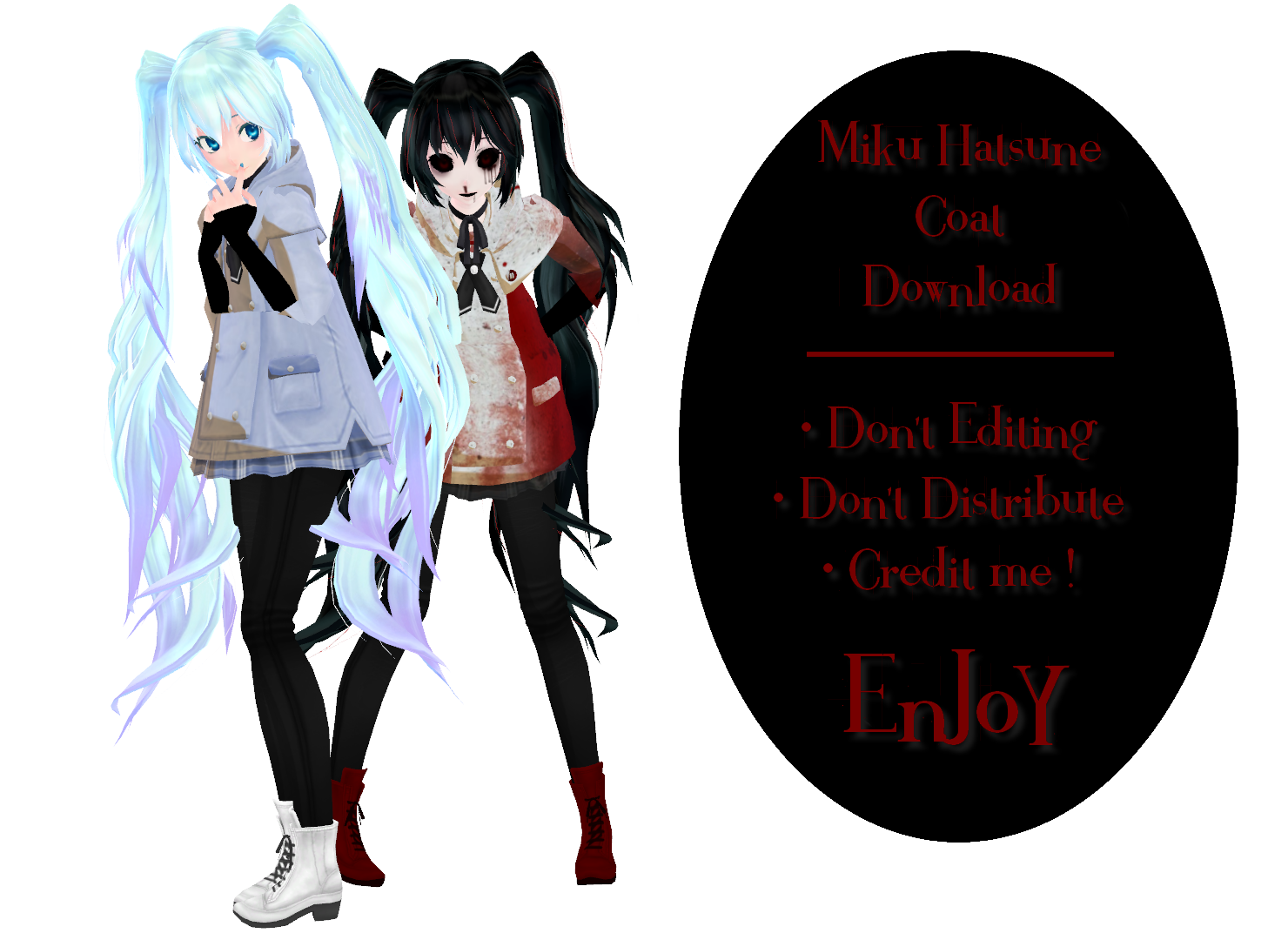 .: MMD :. Miku Coat - DL LIMITED by Lexasio on DeviantArt