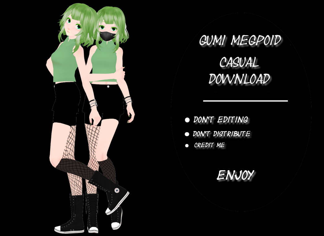 .: MMD :. Gumi Casual - Download by Lexasio on DeviantArt