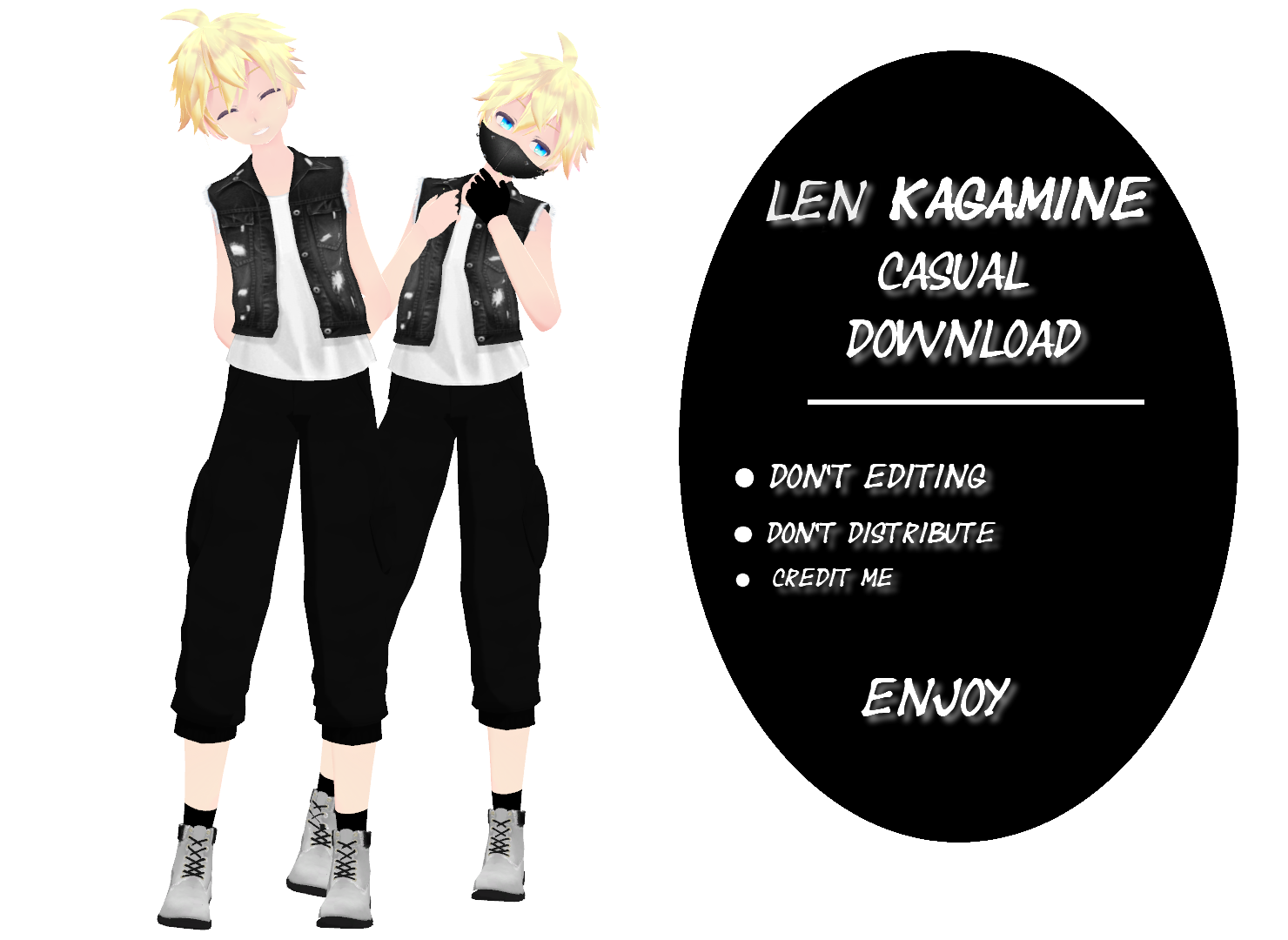 .: MMD :. Len Casual - Download by Lexasio on DeviantArt