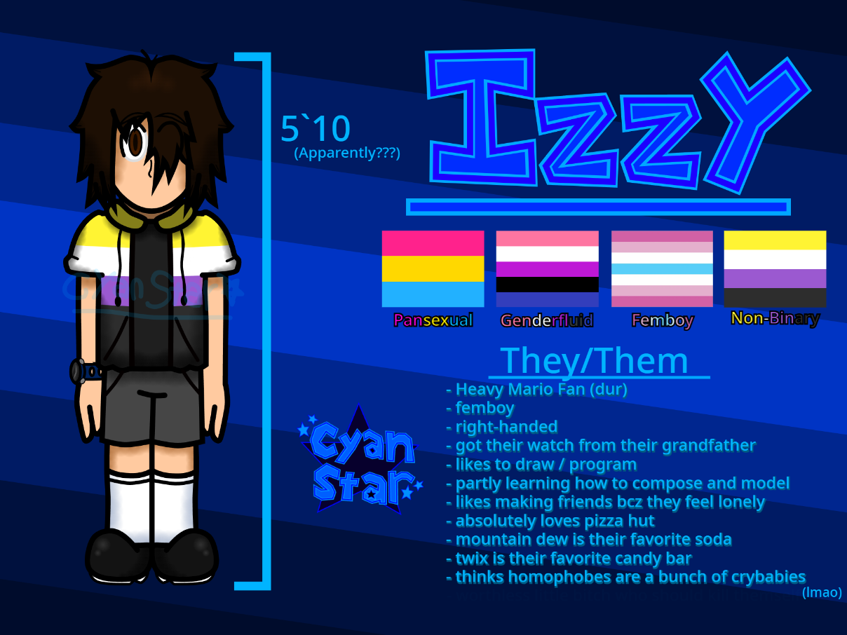 Izzy Ref Sheet v3 by MarioMakerz on DeviantArt