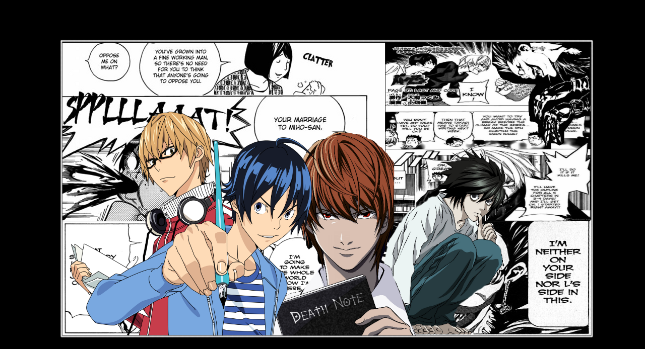 Death Note and Bakuman. by dgarittastoof on DeviantArt