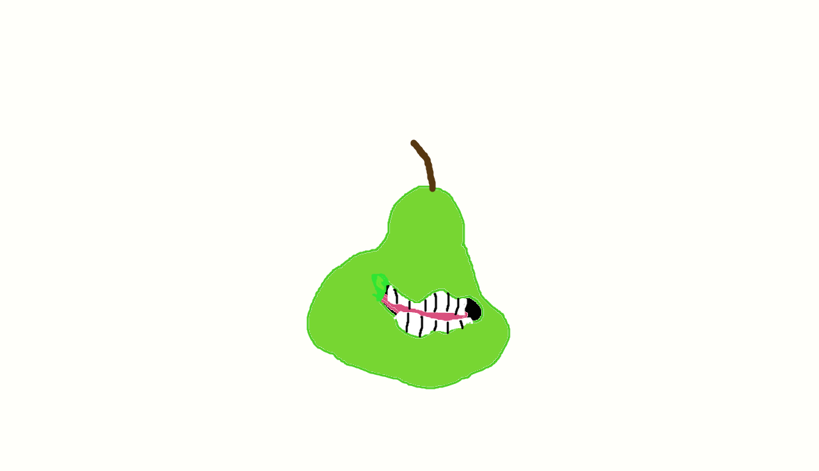 Biting Pear by Cutesnow19 on DeviantArt