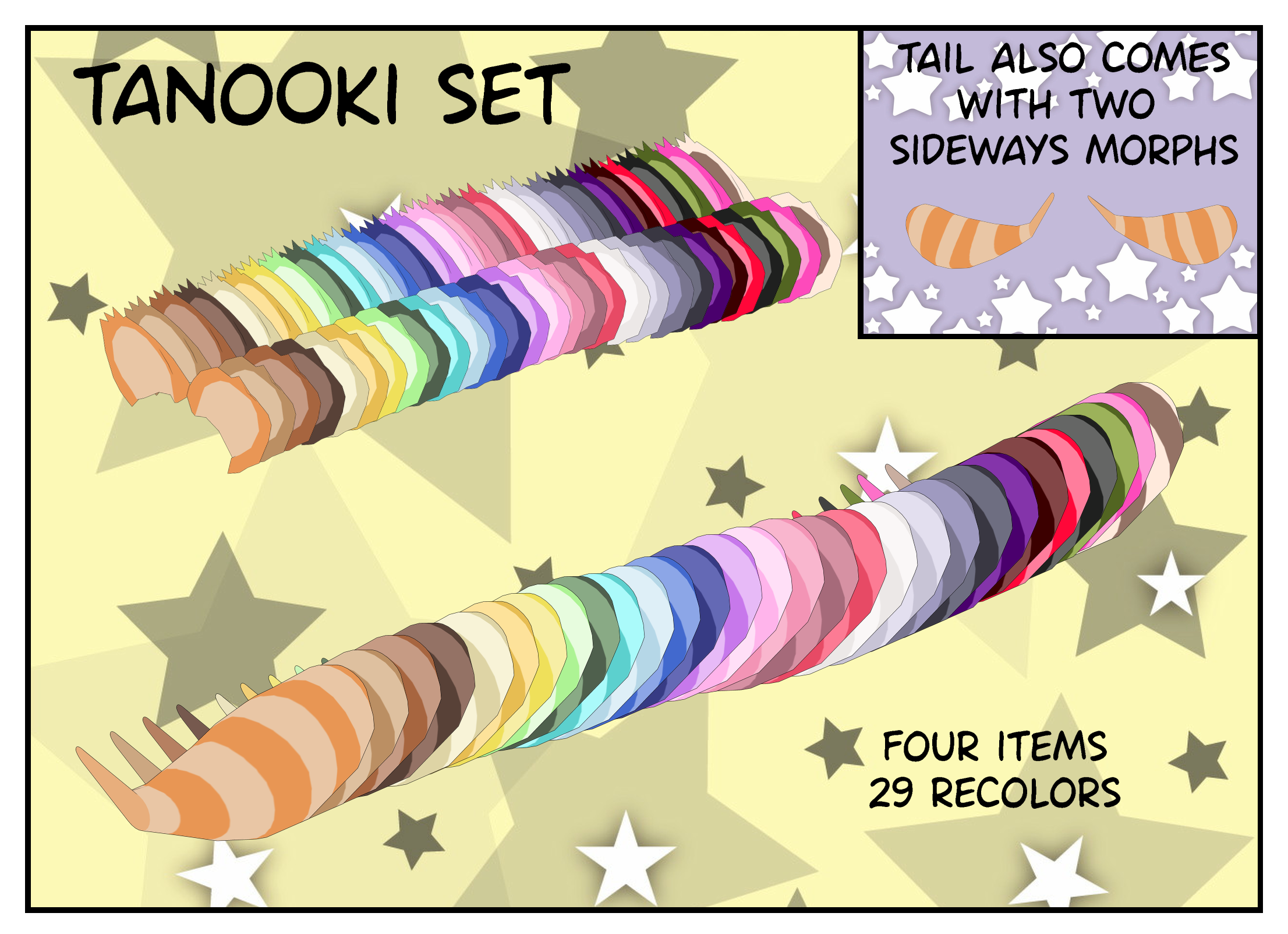 Tanooki Set by BellaMbrianna on DeviantArt