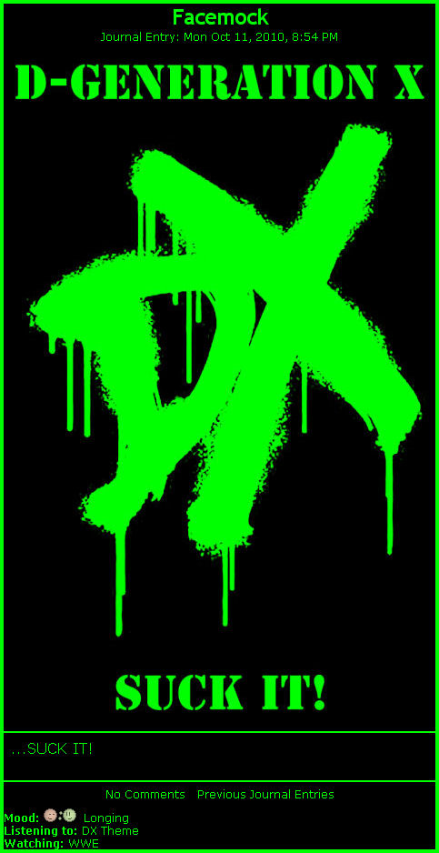 D Generation X Logo Suck It