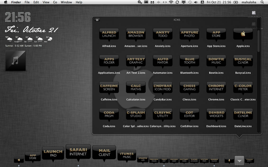 Gold Text Dock Icons by ULTRABRUE on DeviantArt