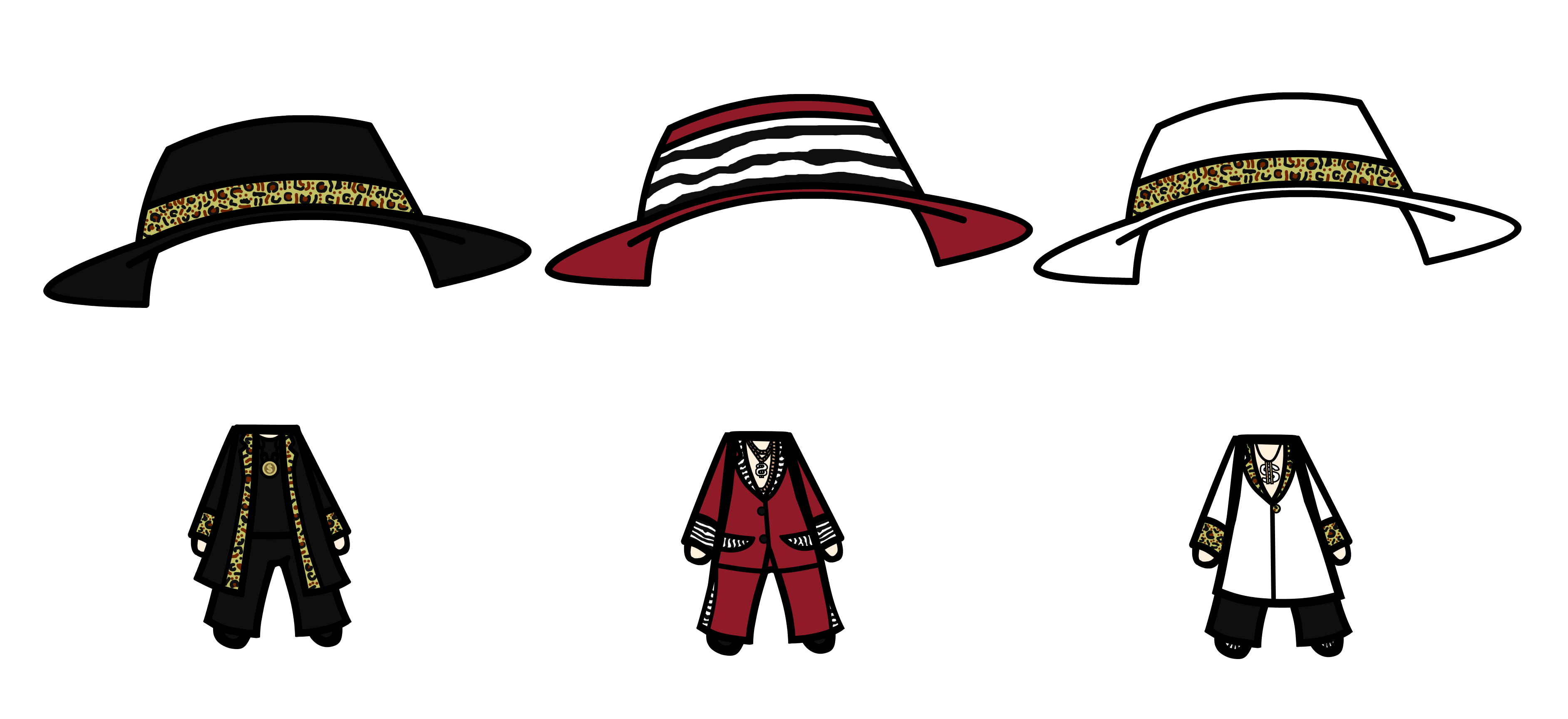 Walfas Custom: Pimp Costumes Set Reupload by WalfasArchives on DeviantArt