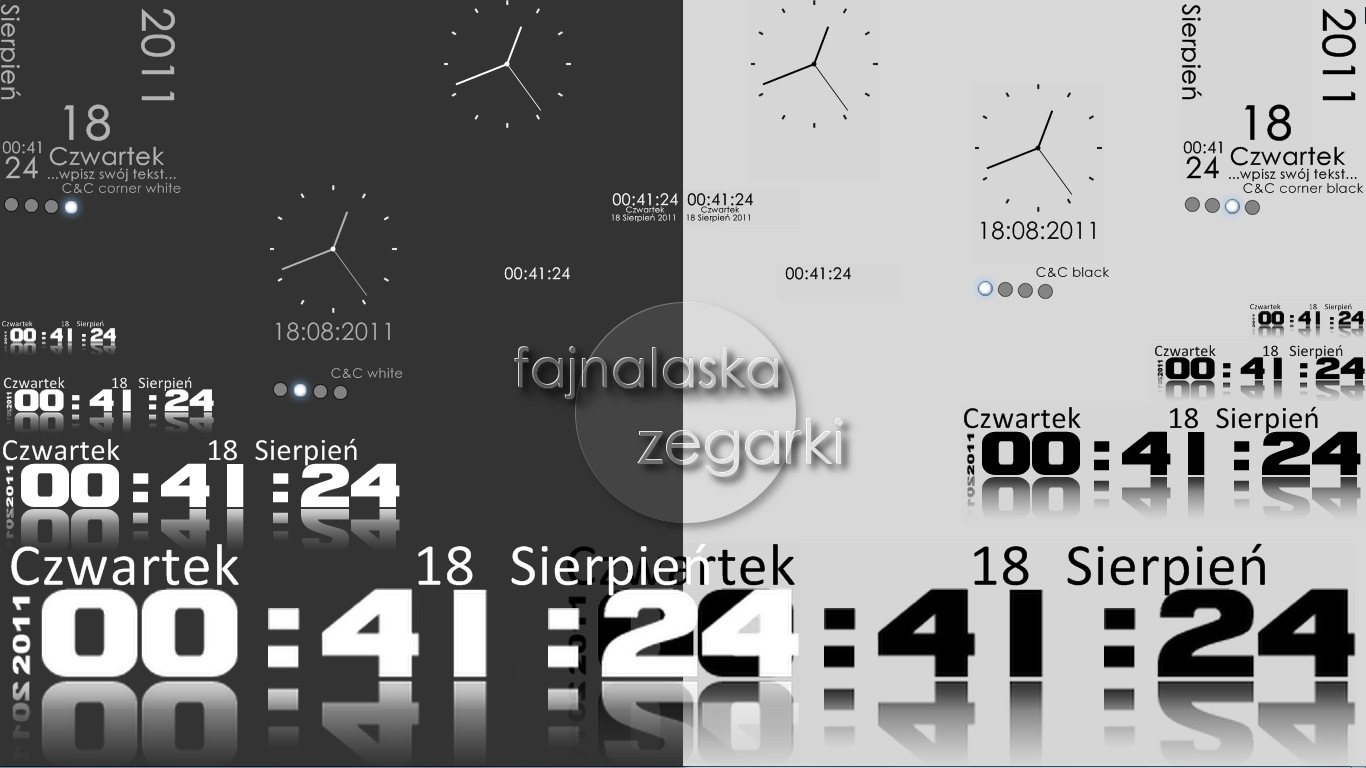 Clock's Rainmeter by Fajnalaska on DeviantArt