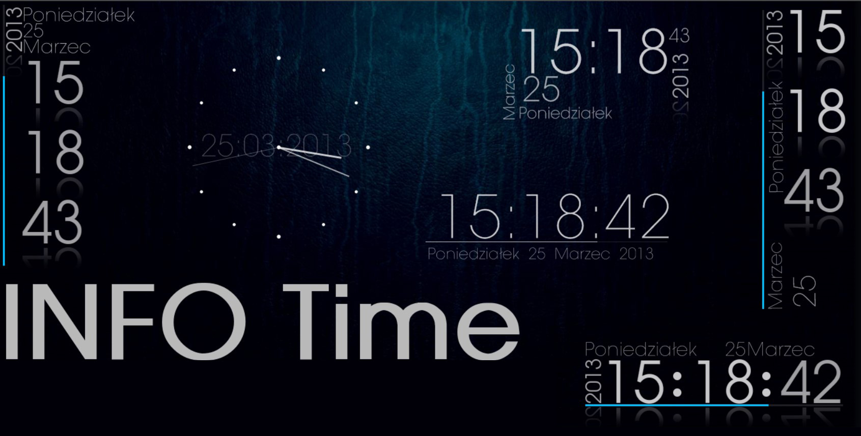 INFO_TIME Rainmeter clock,calendar by Fajnalaska on DeviantArt