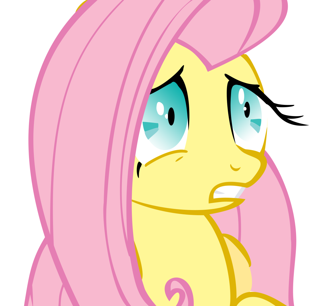 Fluttershy about to scream. by Scotch208 on DeviantArt