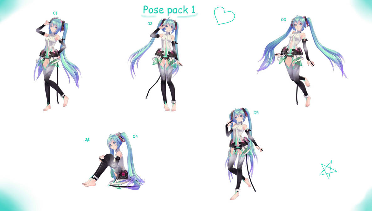 Pose pack 01 DL by KuroshiTenaku on DeviantArt