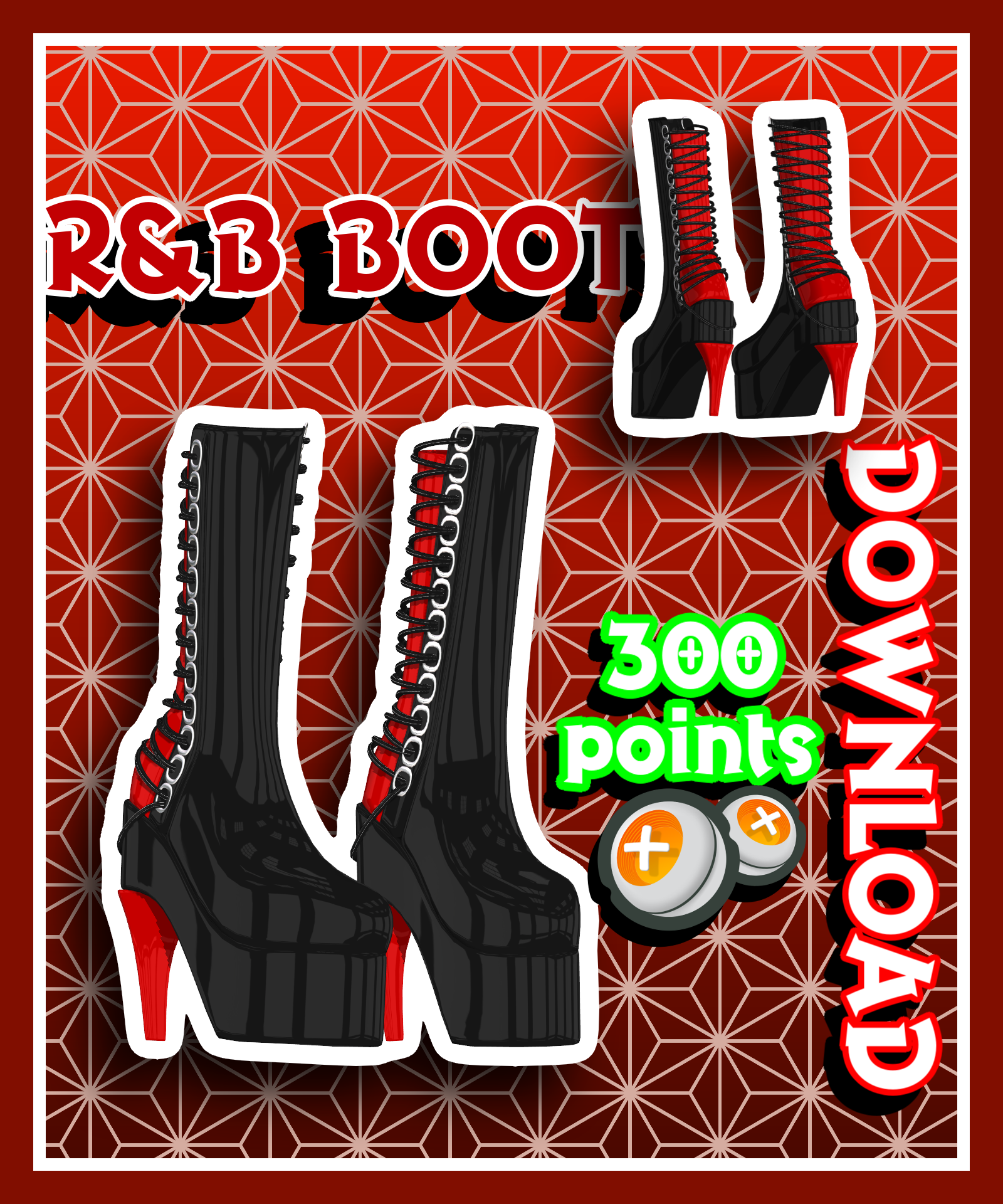 MMD-RnB Boots + Download by milk-tea-so-big on DeviantArt