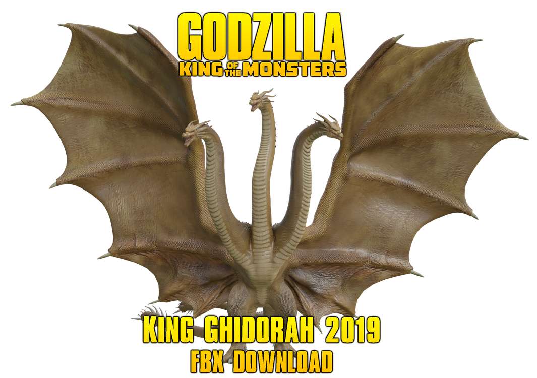 Godzilla: KOTM - King Ghidorah (2019) FBX + DL by Lukiethewesley13 on ...