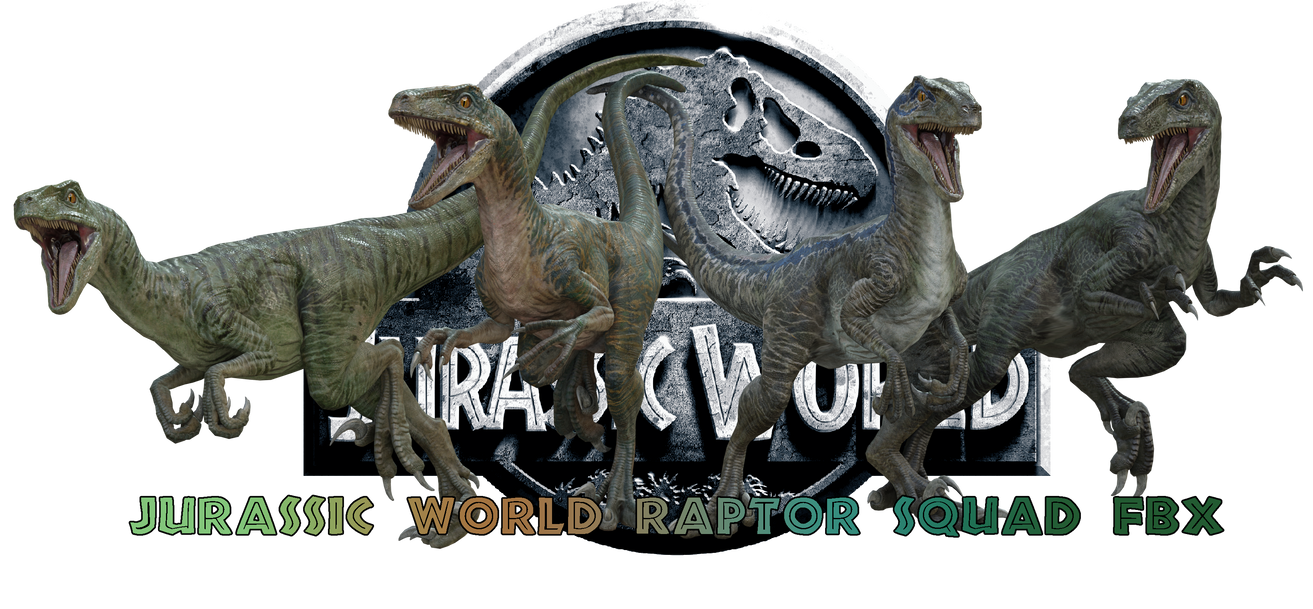 Jurassic World - Raptor Squad FBX by Lukiethewesley13 on DeviantArt