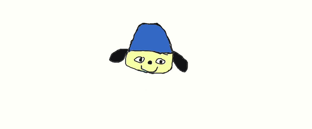 Parappa's head wearing a blue hat by cfl565656 on DeviantArt