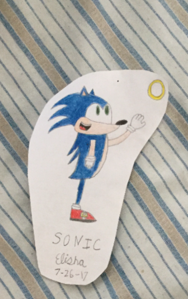 First ever drawing of sonic by Yoshi1889 on DeviantArt