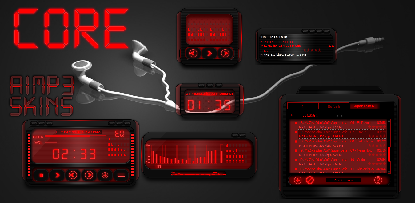 CORE AIMP3 SKINS-BY HELL-X by HELL-X-HELL on DeviantArt