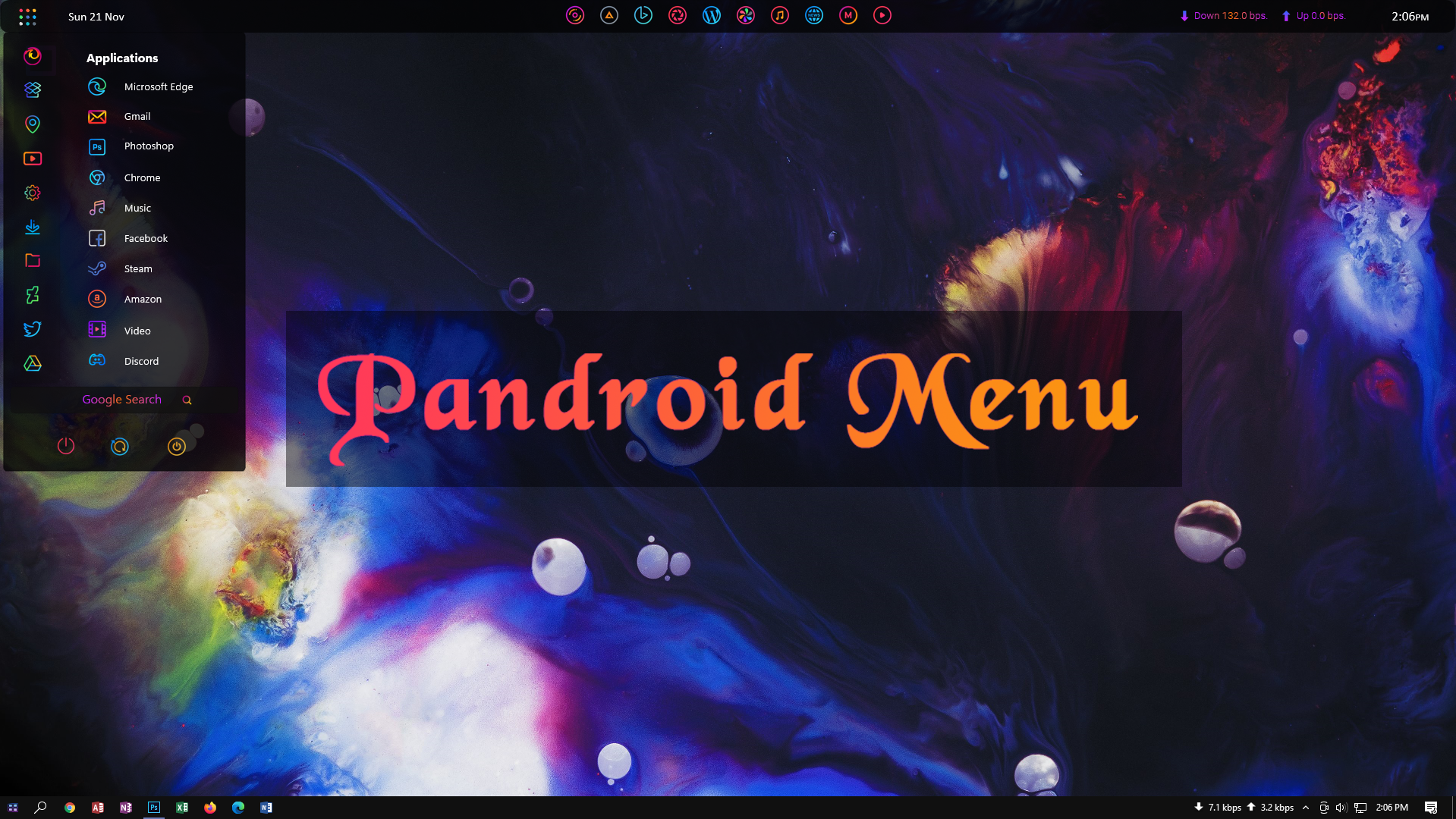 Rainmeter : Pandroid Menu 1.01 by linkvegas12 on DeviantArt