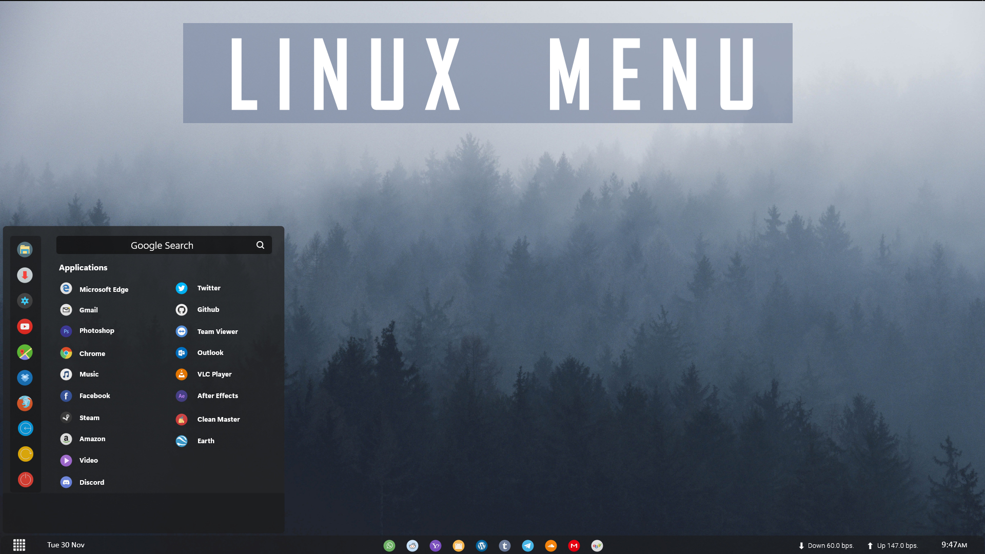 Linux Menu 1 02 By Linkvegas12 On Deviantart