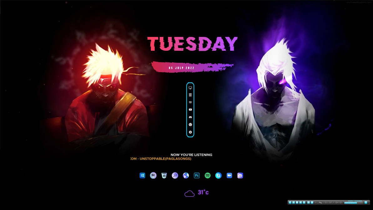 Naruto 1.01 Rainmeter Skin by linkvegas12 on DeviantArt