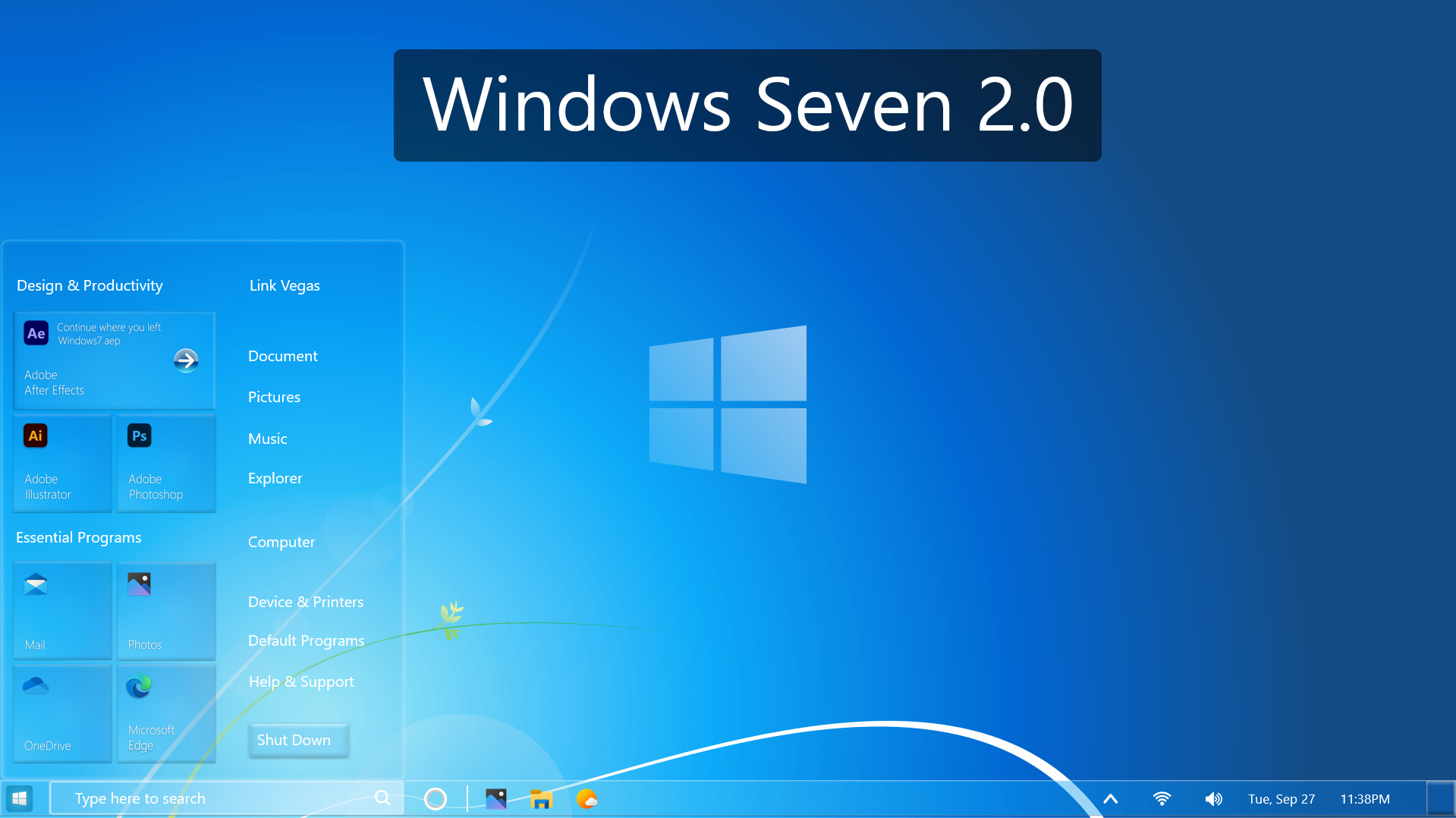 Windows Seven 2.0 by linkvegas12 on DeviantArt