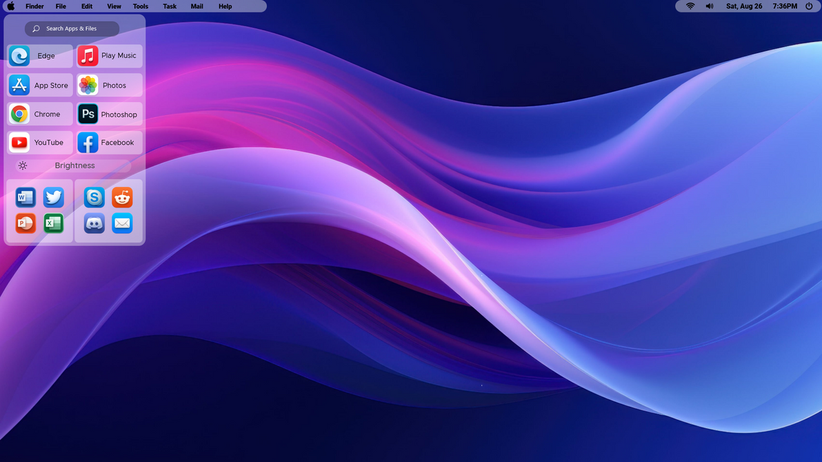 MacOS Menu 3.04 Rainmeter by linkvegas12 on DeviantArt
