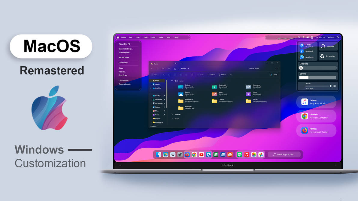 MacOS Remastered Rainmeter 8.03 by linkvegas12 on DeviantArt
