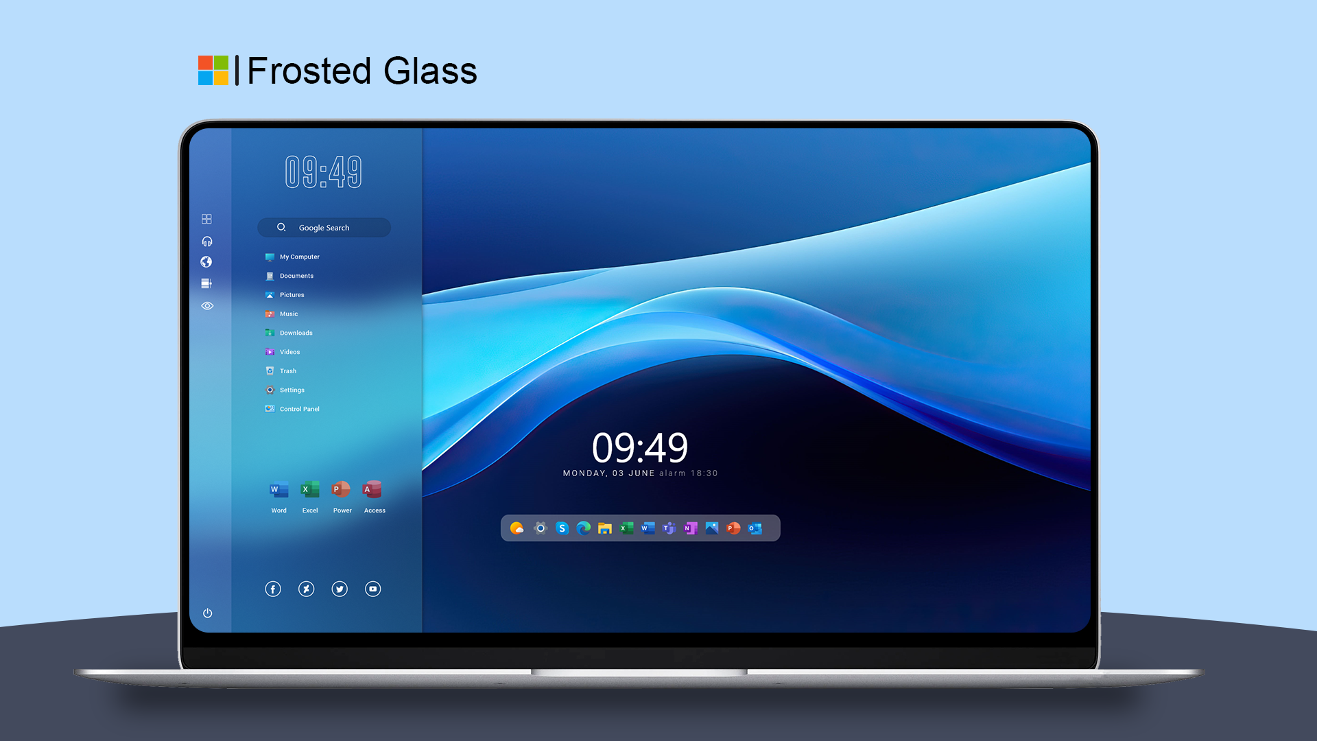 Frost Glass V7 ( Rainmeter ) by linkvegas12 on DeviantArt