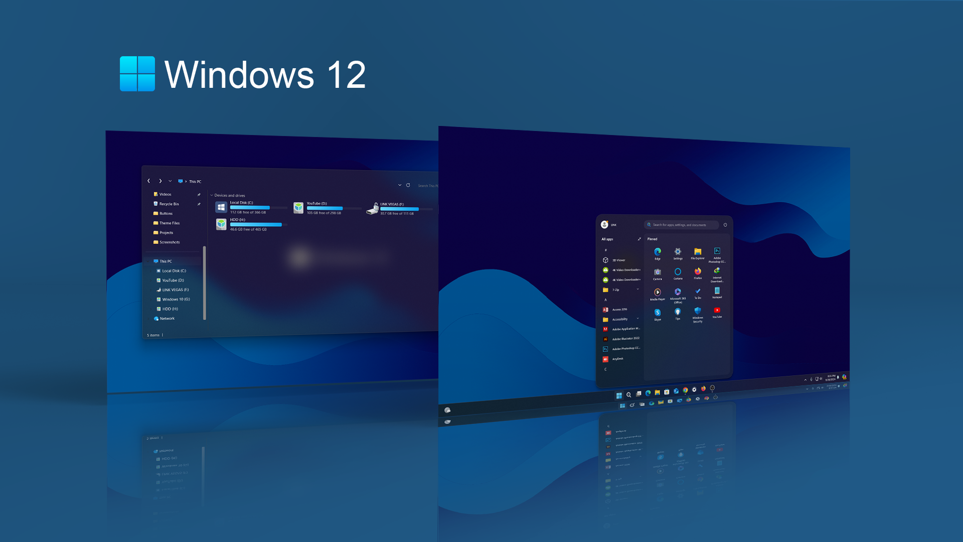 Windows 12 Theme by linkvegas12 on DeviantArt