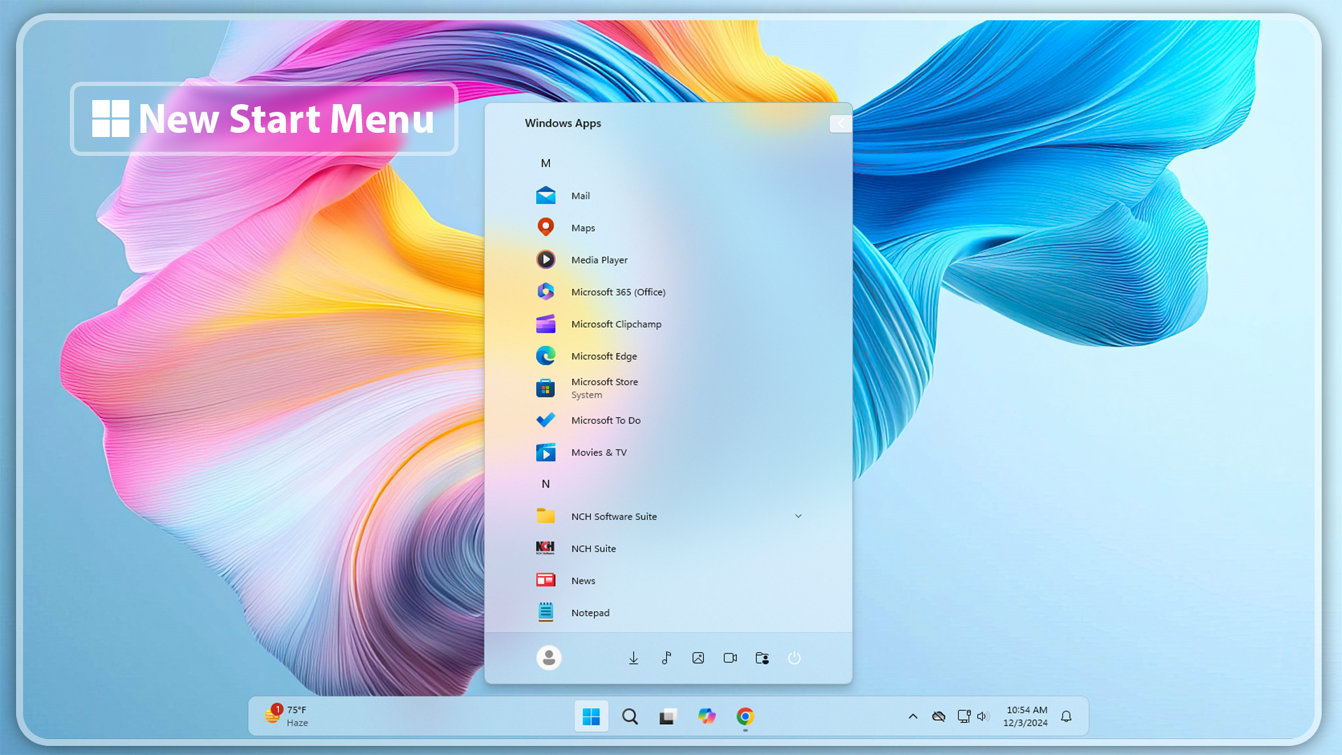 Windows 12 minimal Start Menu by linkvegas12 on DeviantArt