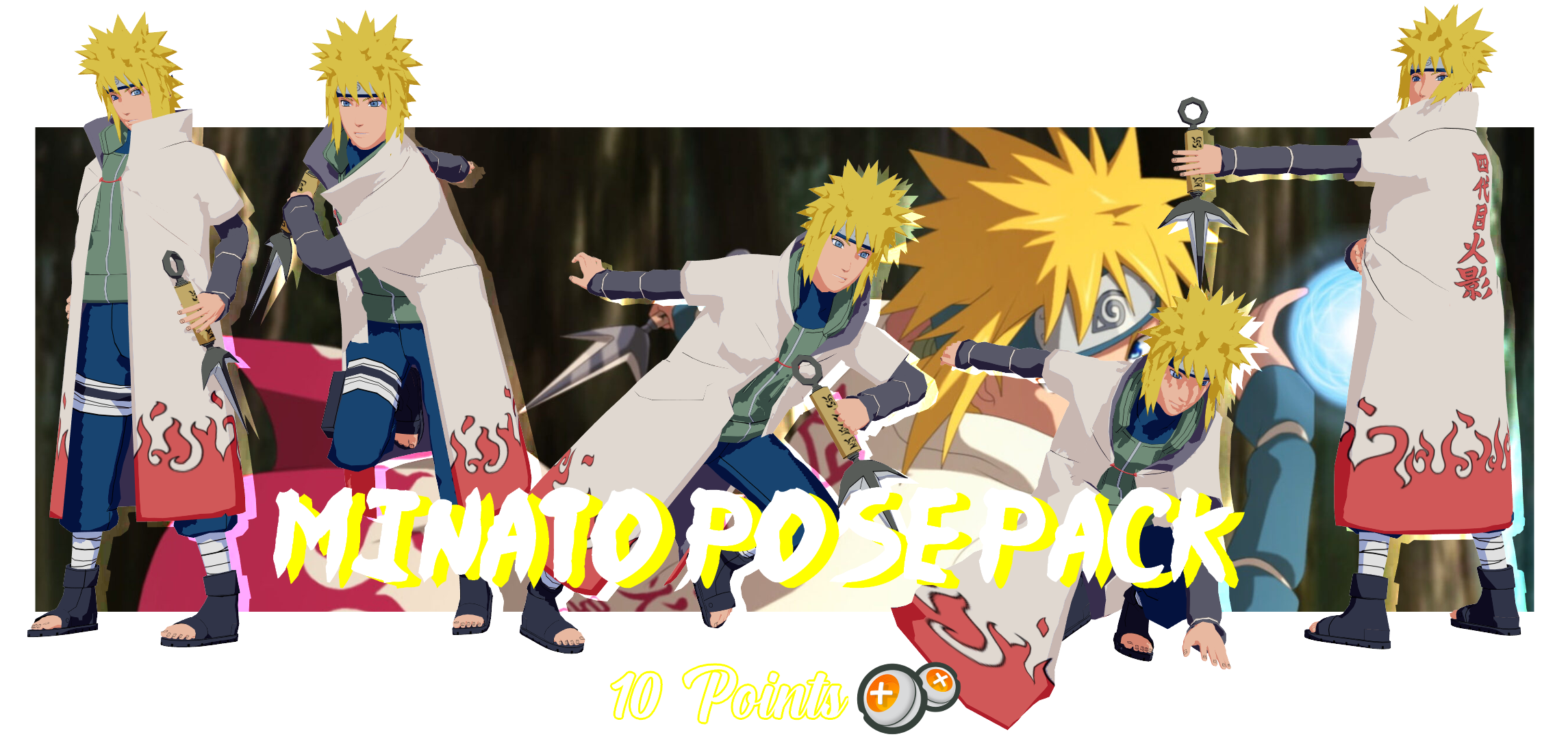 [MMDxUpdate] Minato Namikaze Pose Pack [P2U DL] by LunafreyaTsui on ...