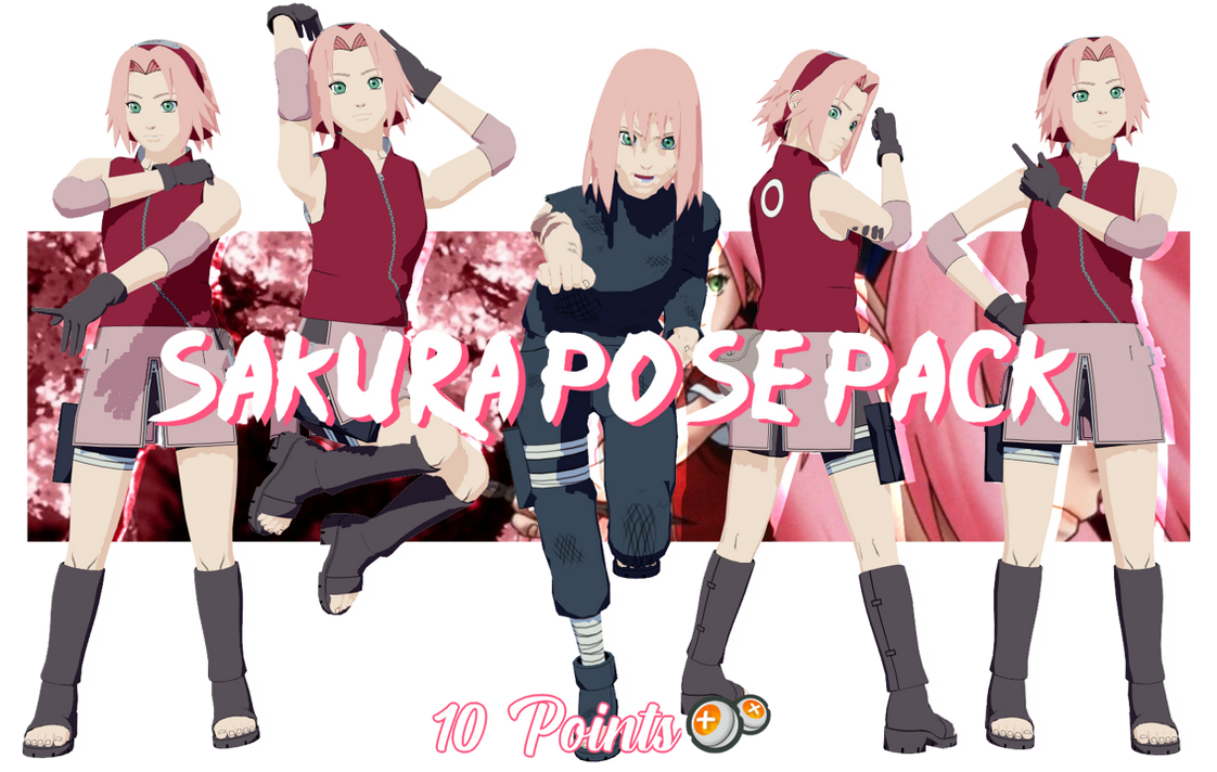 [MMDxUpdate] Sakura Haruno Pose Pack [P2U DL] by LunafreyaTsui on ...