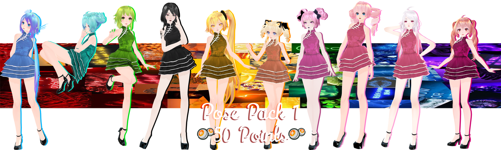 [MMD] Pose Pack 1 [P2U Download] by LunafreyaTsui on DeviantArt
