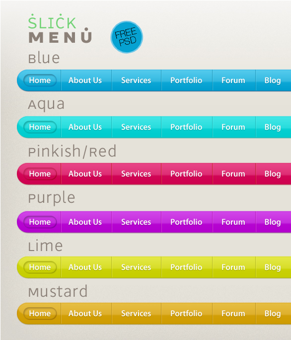 Slick Menu by Scyllastudio on DeviantArt