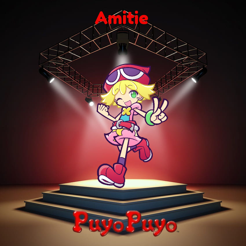New Puyo Puyo Character Poster-Amitie by Tommypezmaster on DeviantArt