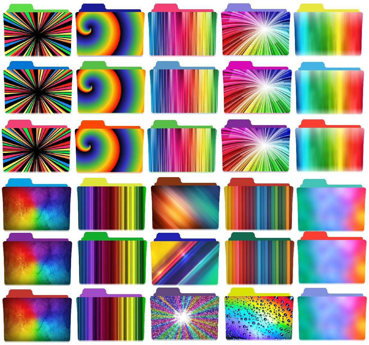 Rainbow Icon Pack by aje123 on DeviantArt