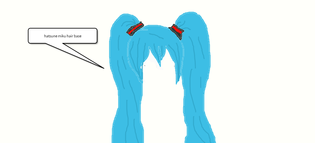 hatsune miku hair base by iixlenkagaminexii on DeviantArt