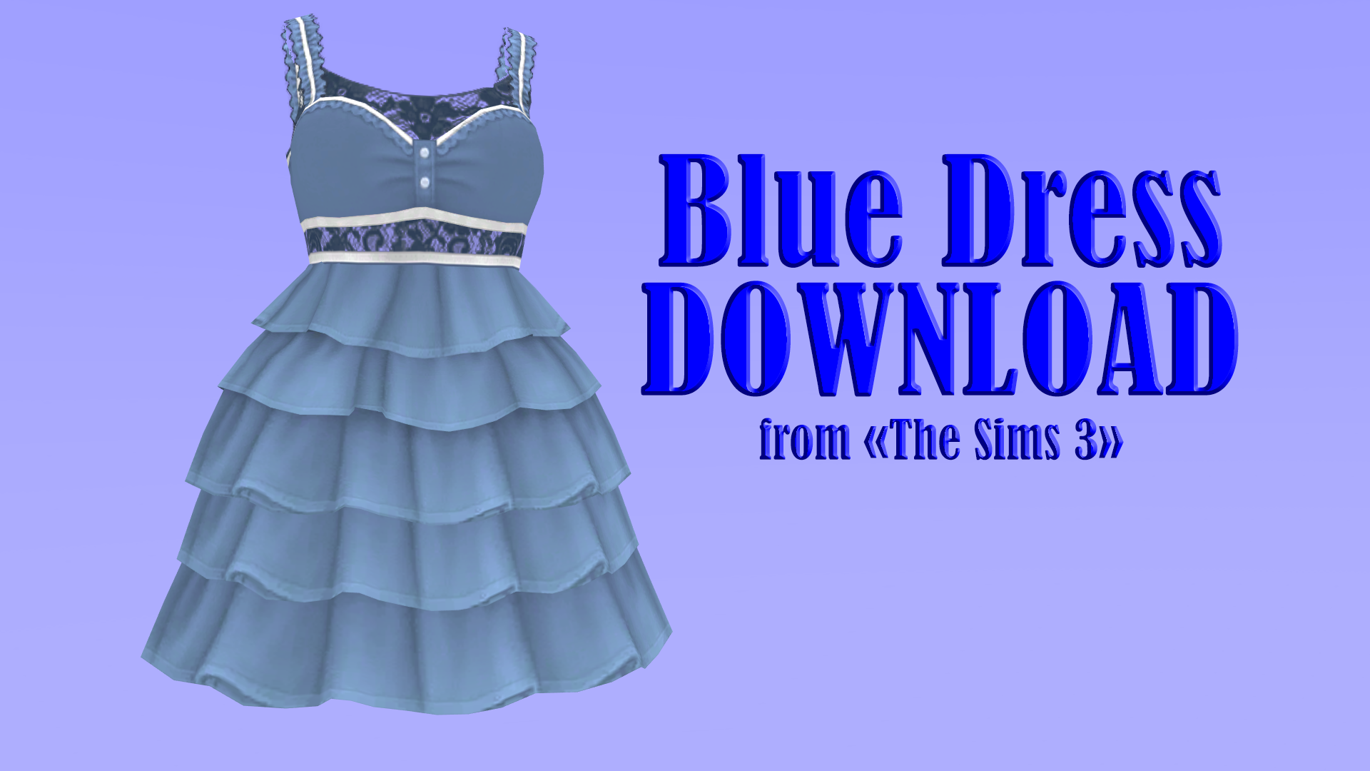[MMD] Blue Dress [DL] by MiniLich on DeviantArt