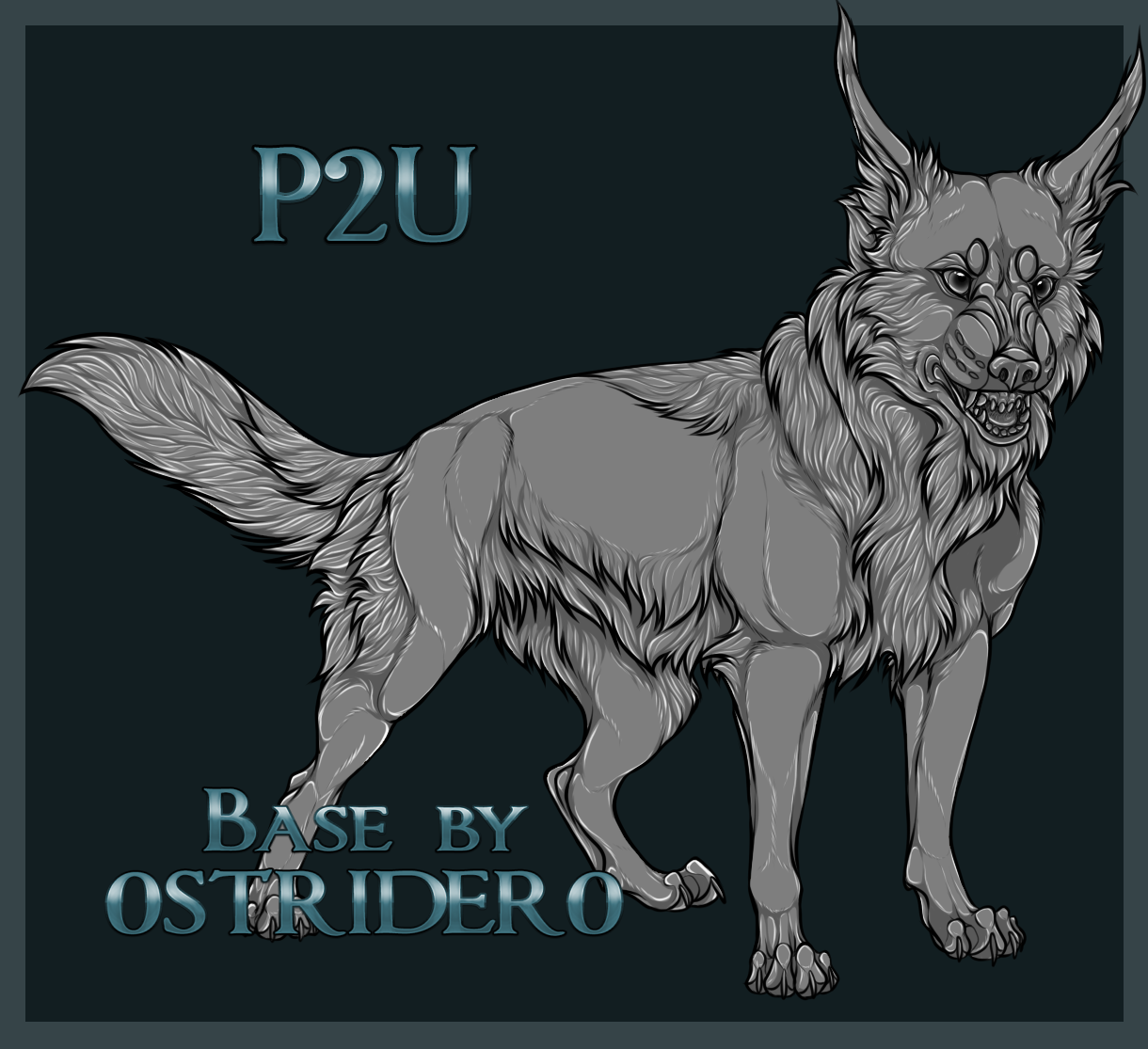 P2U Canine base by 0Strider0 on DeviantArt