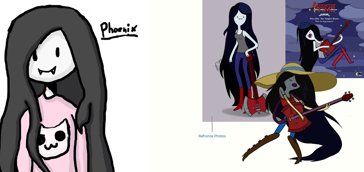 Marceline Re-Desine by phoenixlfire13 on DeviantArt