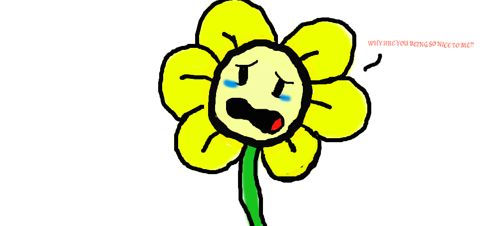 1st ever flowey drawing by charachocolatelover on DeviantArt