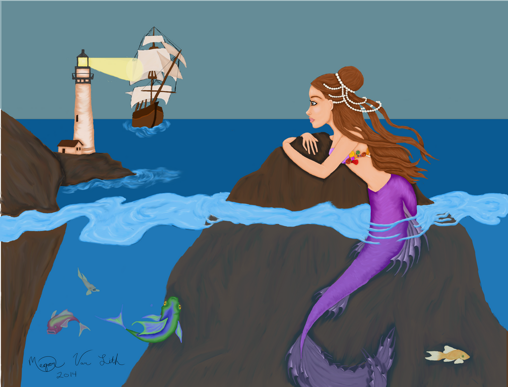 Mermaid scene by MeganVL on DeviantArt