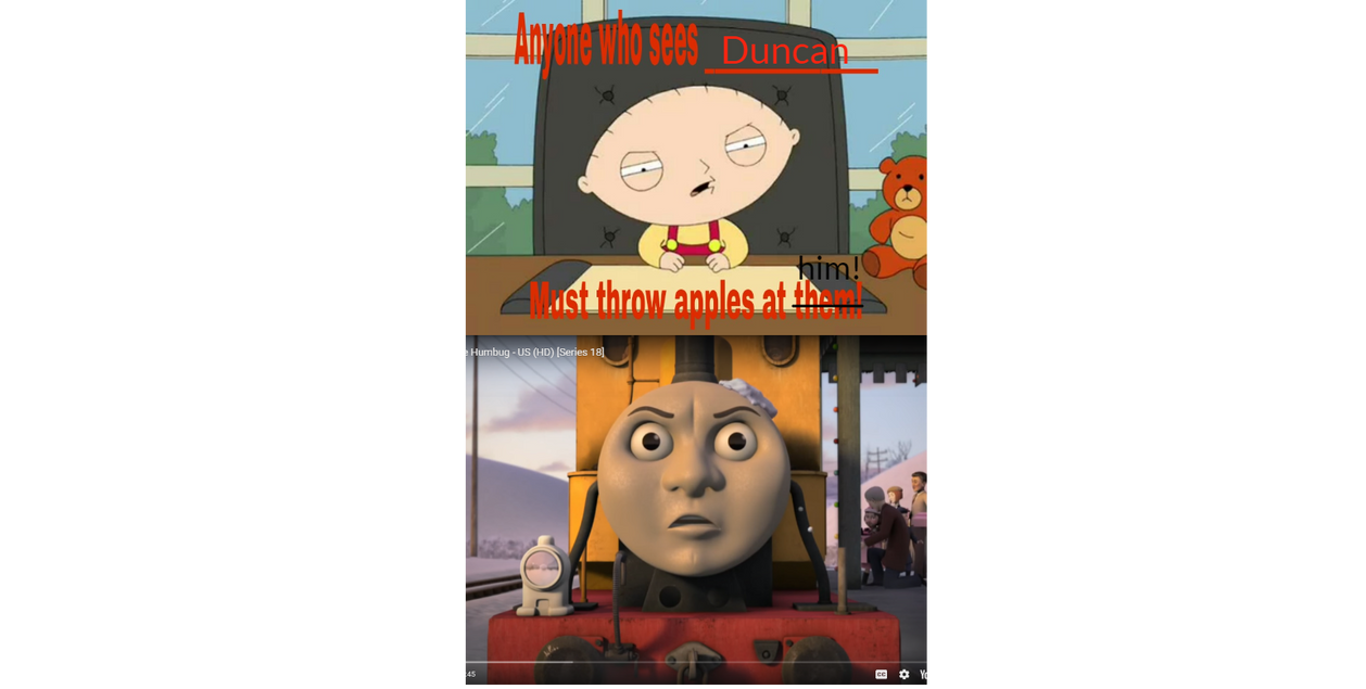 Stewie Orders To Throw Apples At Duncan by UnicornButterfly900 on ...