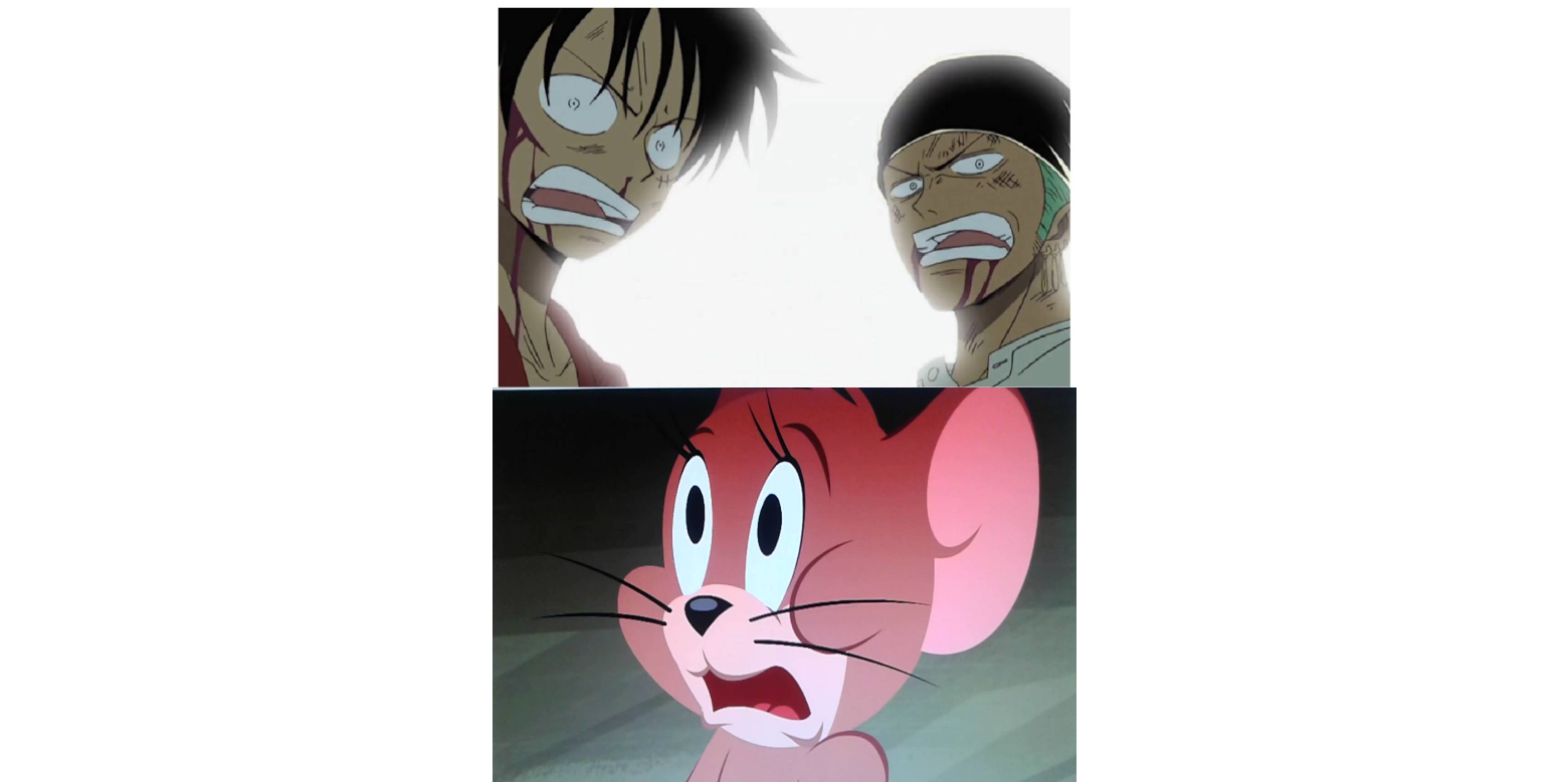 Luffy And Zoro Scare Jerry by UnicornButterfly900 on DeviantArt