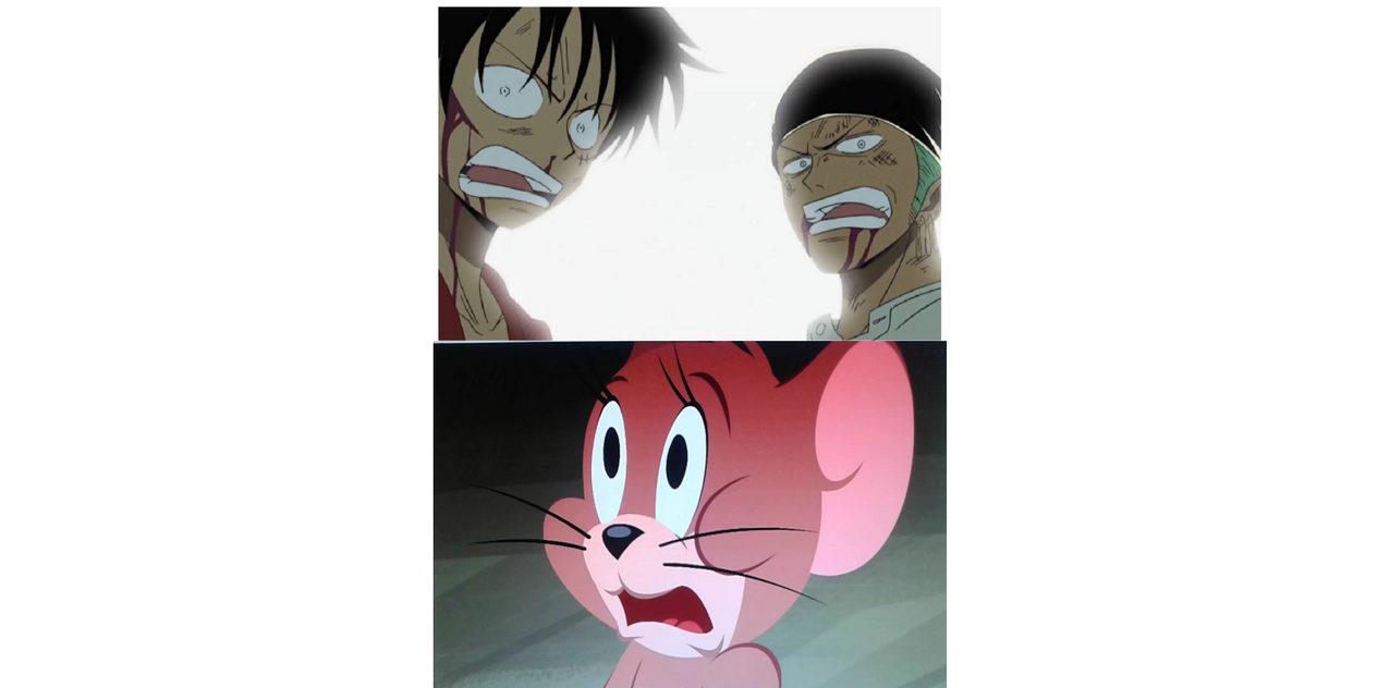 Luffy And Zoro Scare Jerry by UnicornButterfly900 on DeviantArt