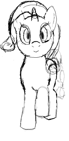 Rarity's raised hoof. by sistemx on DeviantArt